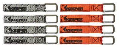 8~ Keeper Wrap-It-Up 1" W Gray & Orange Waterproof UV Resistant ...