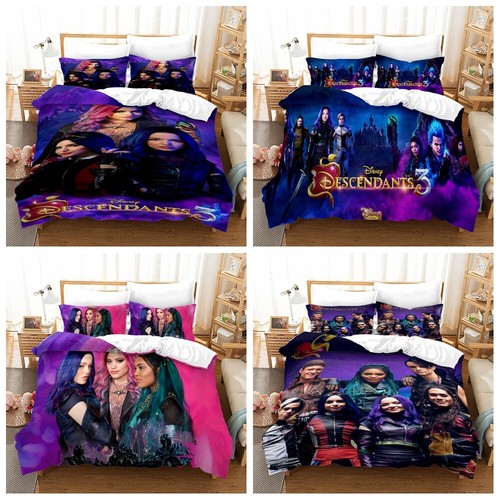 Descendants 3D Duvet Cover+Pillowcase Single Double Queen Doona Bedding ...