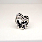 Authentic Pandora #792829C00 Openwork Family Heart & Star Charm | eBay