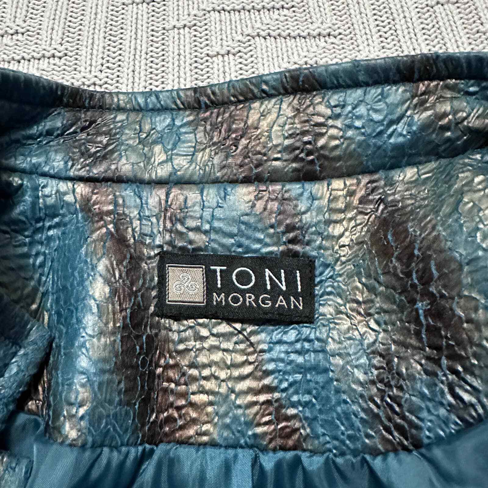 Vintage Toni Morgan teal and bronze metallic jacket - Gem