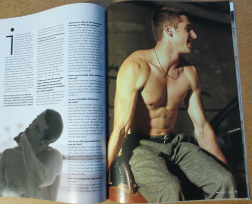 Out Magazine Male Models Men's Fashion Hunks Sport Stud Gymnast Graham ...