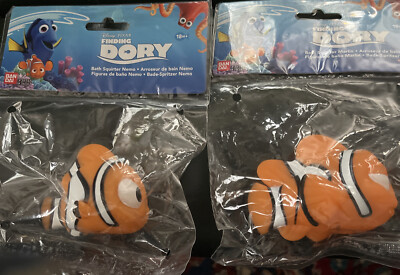 2 Disney Pixar Bandai Finding Nemo Dory Bath Squirters, Nemo & Marlin ...