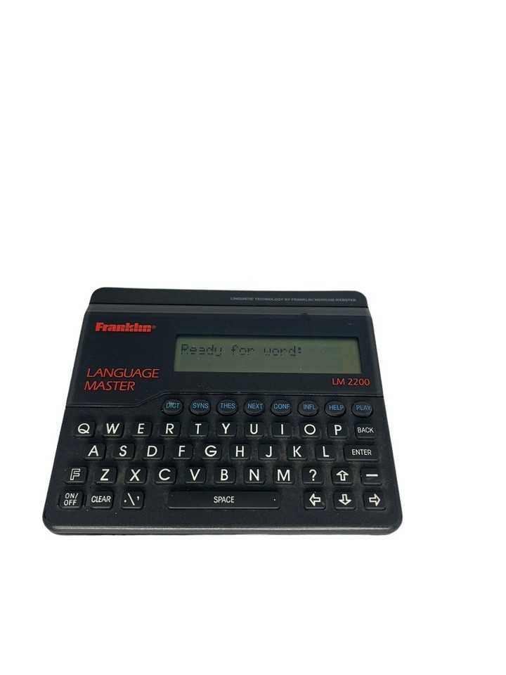 Franklin Language Master Dictionary Thesaurus LM 2200 - TESTED Words ...