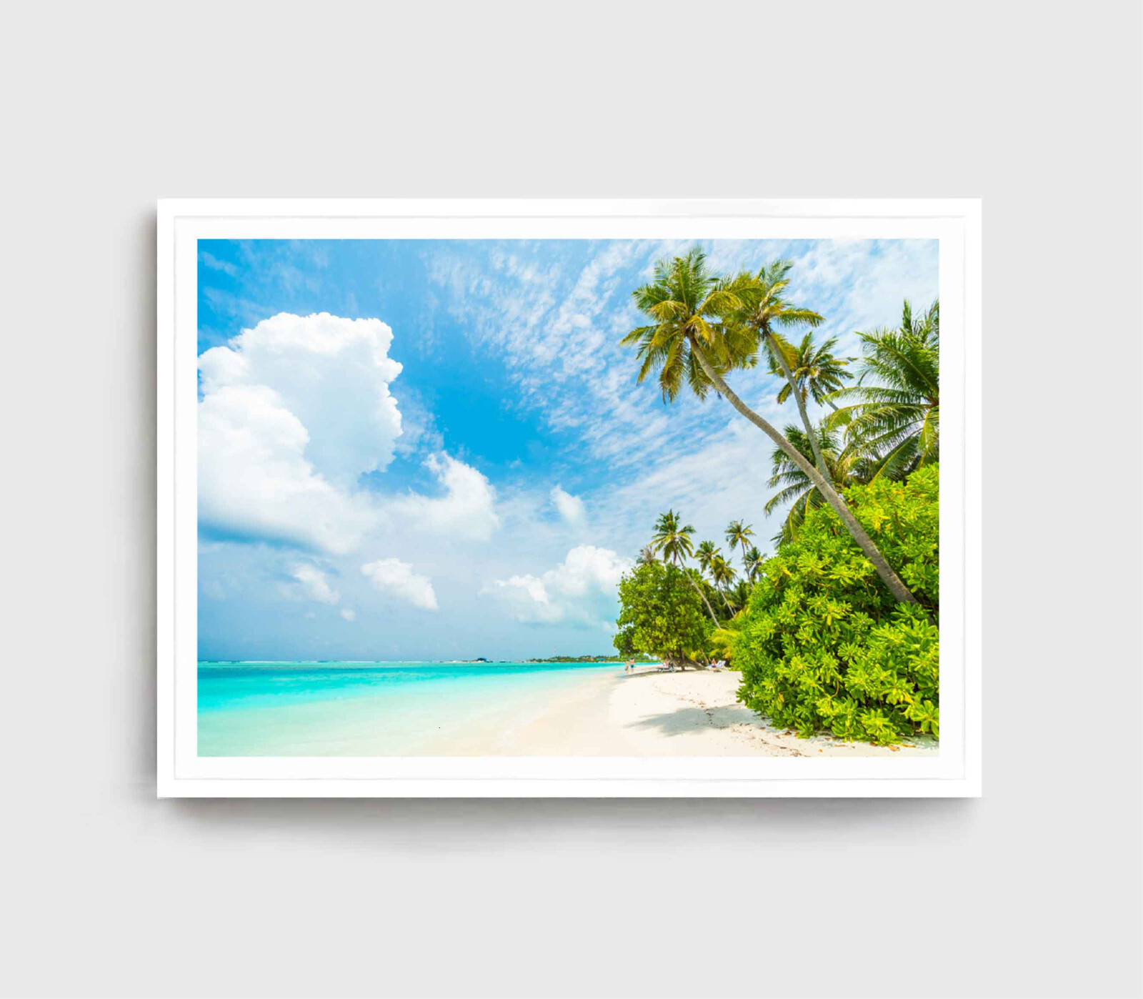 Diani Beach Print, Palm Trees Wall Art, Seashore Framed Beach Wall Art ...