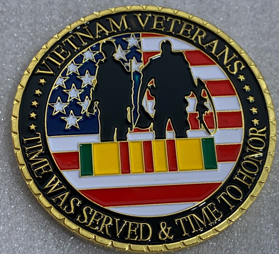 20PCS VIETNAM VETERANS NEVER FORGET Military Commemorative Medal ...