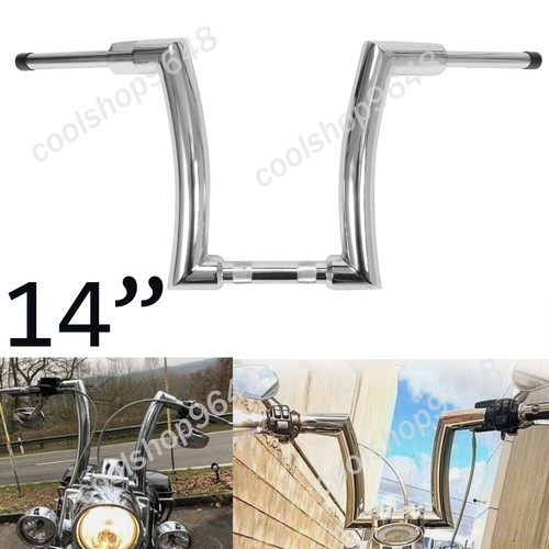 Chrome 14" Rise 1.25" Handlebar for Kawasaki Vulcan Voyager 1700 2009 ...