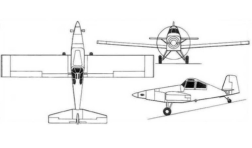 Thrush Model 510G Private Airplane Desktop Kiln Dried Wood Model Small ...