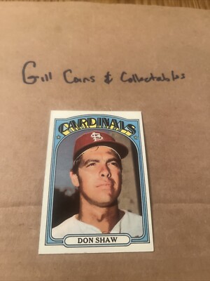 1972 Topps Don Shaw St. Louis Cardinals # 479 Ex Free Shipping | eBay