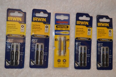 4 packs Irwin Impact Insert #2 Power Bits, 1837478 plus megapro ...