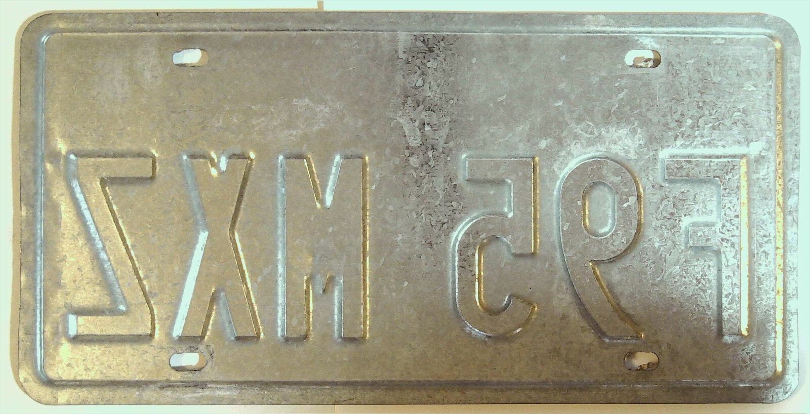 Texas TX License Plate Tag Vintage # F95-MXZ The Lone Star State Flag F ...