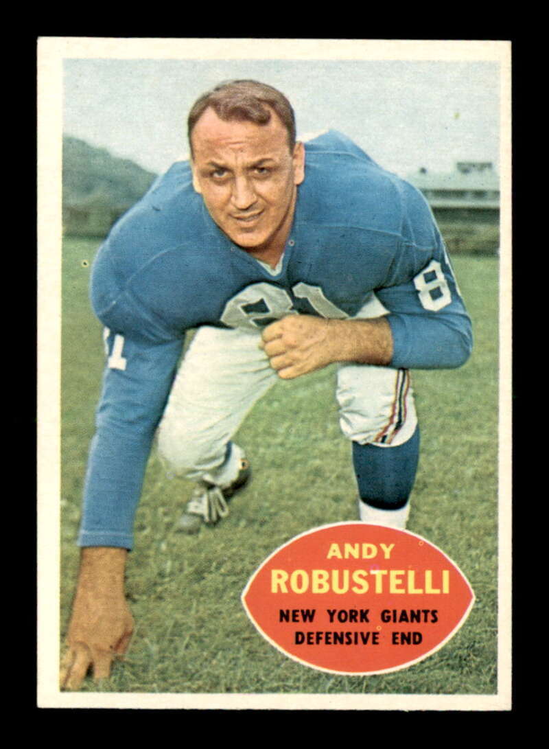 1960 Topps #81 Andy Robustelli EXMT X2543799 | eBay