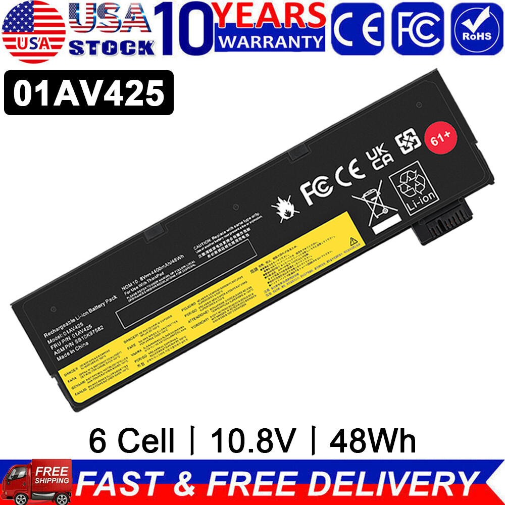 01AV422 01AV423 01AV424 01AV425 Battery For Lenovo Thinkpad T470 T570 ...