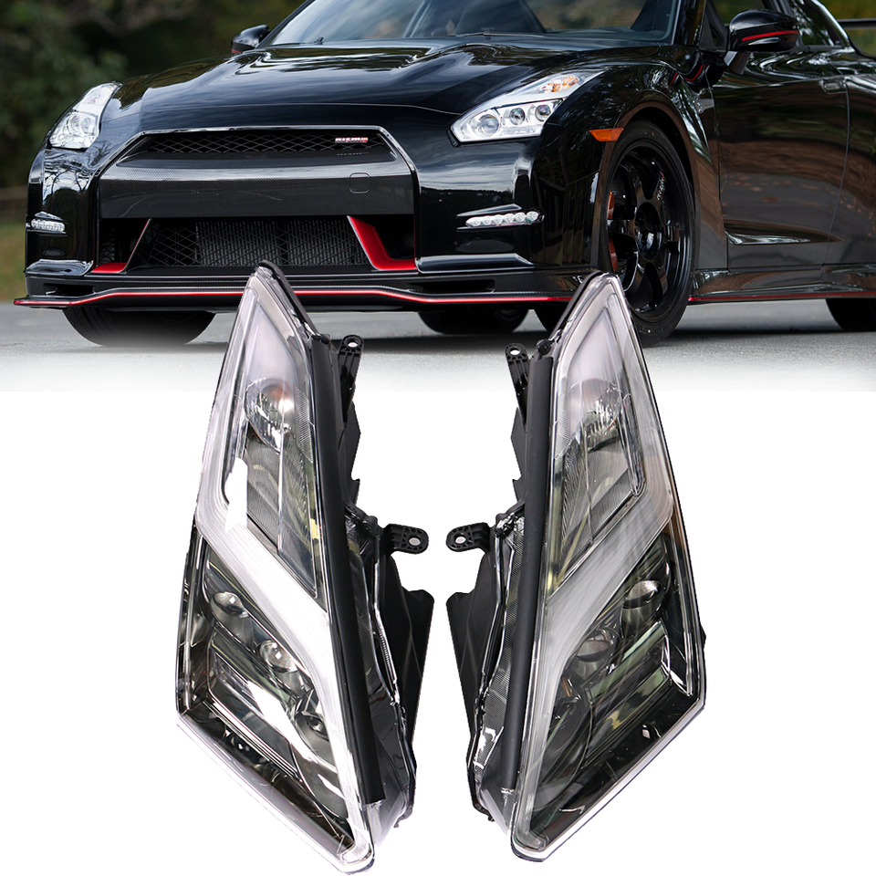 Fit 2017+ Nissan GTR R35 LED Headlights w/Bulb /Fog Lights /Front ...