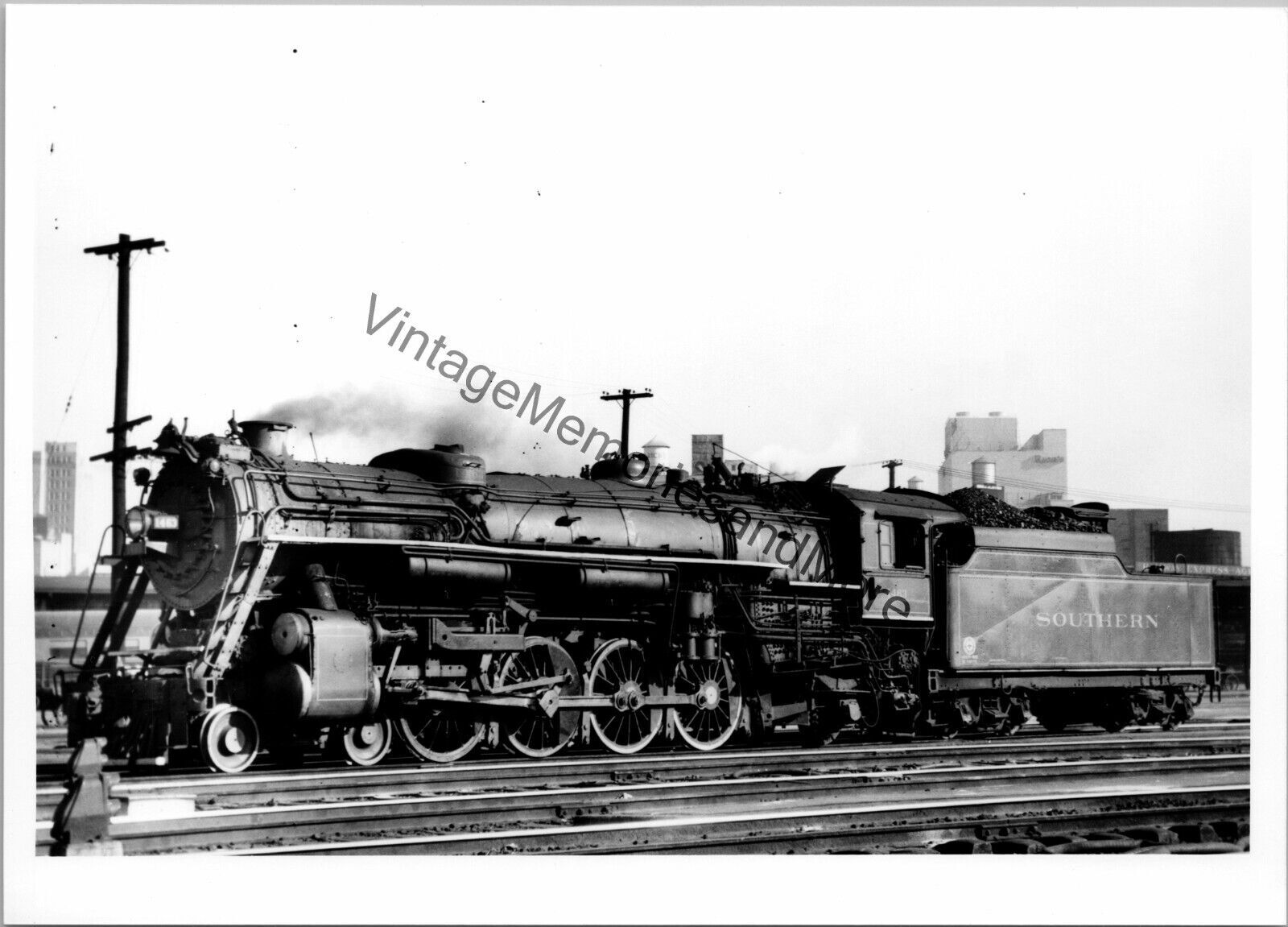 Vintage Southern Railway Railroad 1463 Steam Locomotive T3-346 | eBay