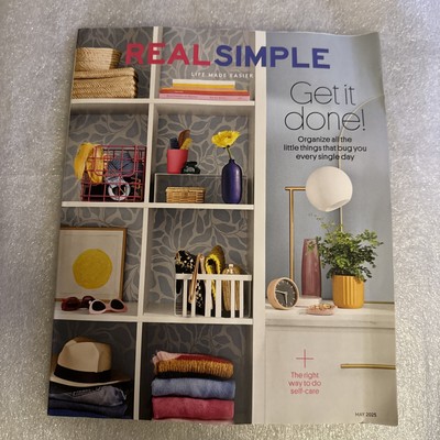 BRAND NEW Real Simple Magazine May 2025 Get it Done! FREE SHIPPING USA ...