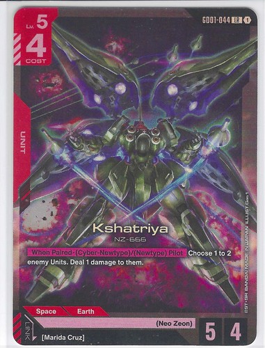 Gundam Card Game - Kshatriya GD01-044 LR Raw Near Mint/Mint | eBay