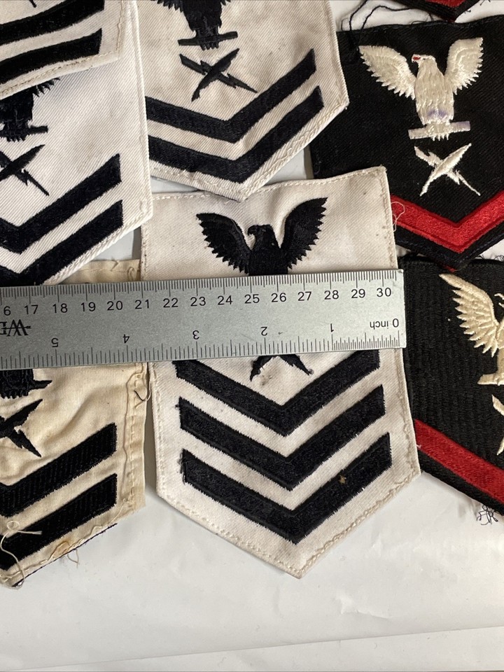US Navy USN Rate Service Bars Military Uniform Patch Lot x80 Collection ...