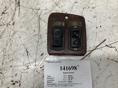 Kenworth Rocker Switch Panel S64-1034R From 2007 T2000 | eBay