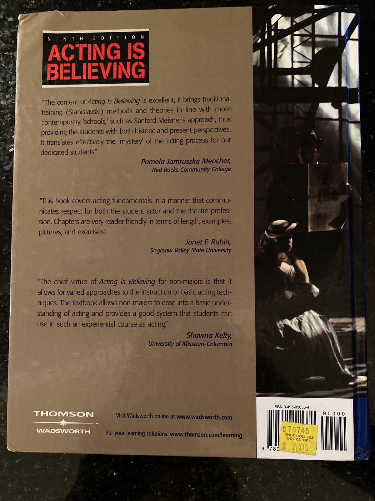 ACTING IS BELIEVING By Charles Mcgaw & Kenneth L. Stilson - Hardcover ...