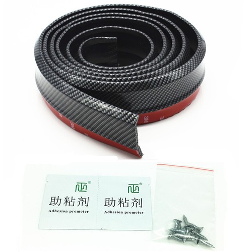Self-adhesive Front Lip Spoiler Rubber Guard 8.2Ft Car Front Bumper ...