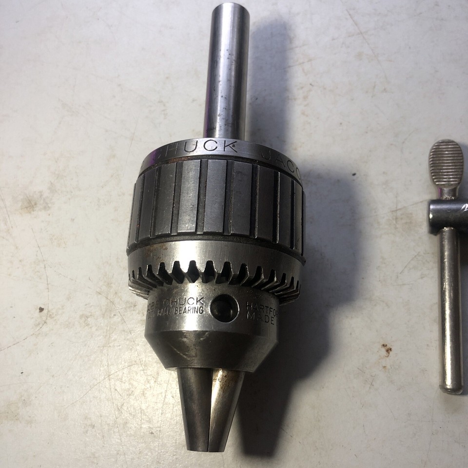 Jacobs No 14 Super Chuck 0-1/2” Capacity With 5/8” Straight Shank Arbor ...