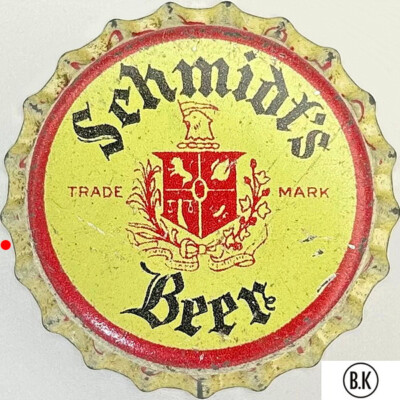 Schmidt's C. Schmidt & Sons, Inc. BEER cork lined beer bottle cap 1933 ...