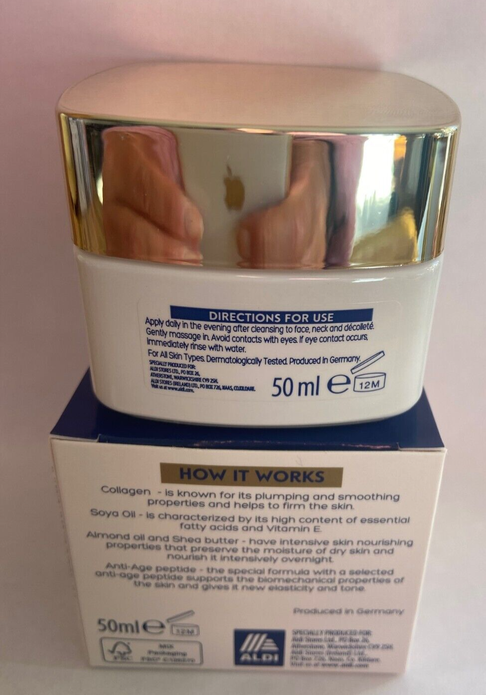 Lacura Aldi Collagen ReAge Expert Retightening Skin Care Night Cream ...