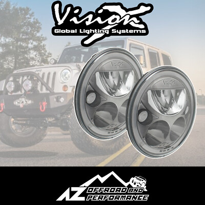 Vision X 7.0" VX SERIES LED HEADLIGHT TECHNOLOGY WHITE HALO 8420lm 86W ...