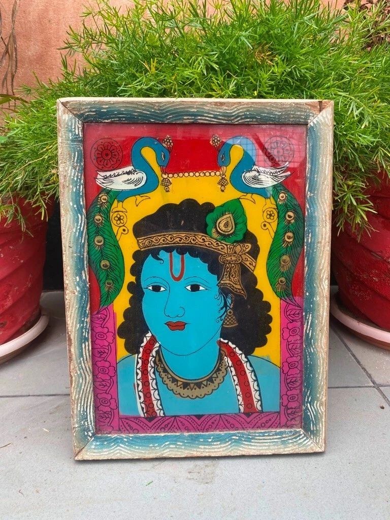 Glass Painting Designs Of Lord Krishna