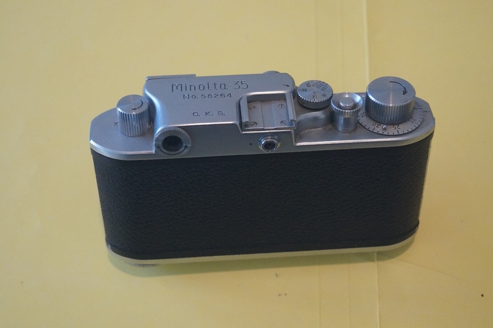 Minolta 35 Model II 2 Rangefinder Camera w 2.8 45mm lens Leica L39 Mt ...