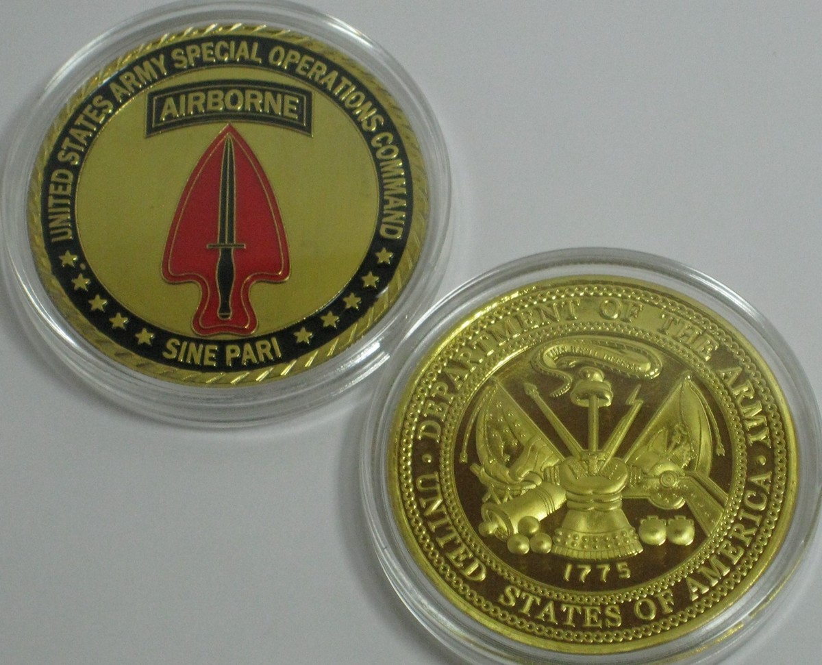 Security Challenge Coin US Army Special Operations Command (USASOC ...