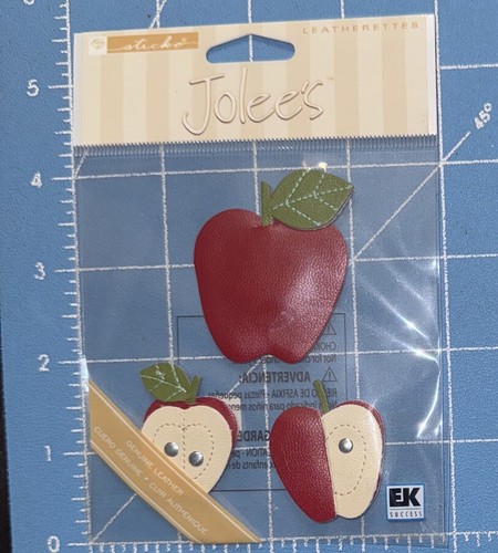 Jolees Jolee’s Leatherettes /Apples / Stickers 3pc Genuine Leather | eBay