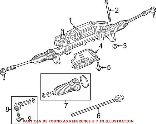 Genuine OEM Mopar Rack and Pinion Bellows Kit For Chrysler 200 ...
