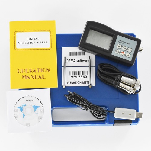 VM-6360 Digital Vibrater Analyzer Portable Motor Fault Vibration Tester ...