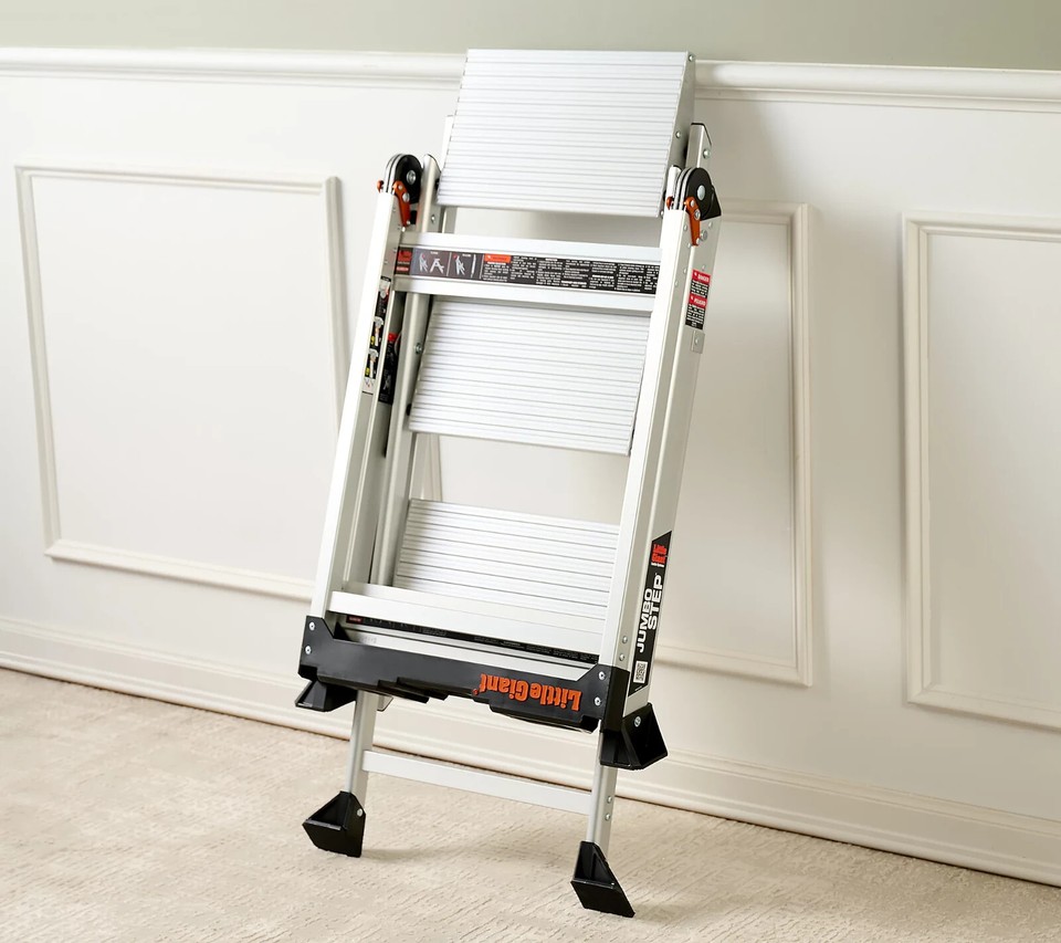 Little Giant Jumbo Step 3-Step Aluminum Step Ladder | eBay