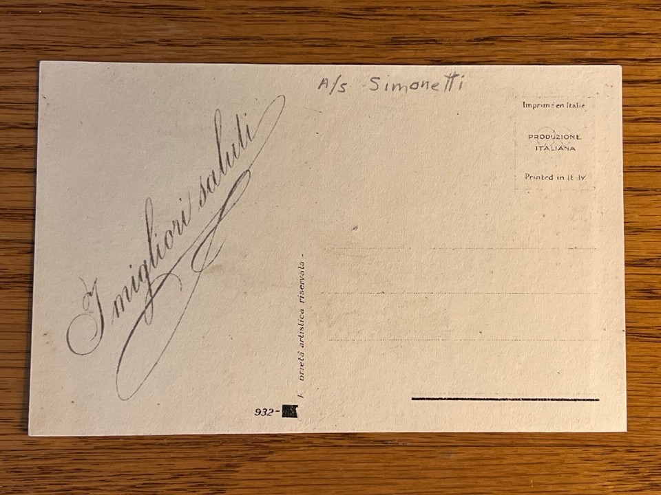 A/S Signed Simonetti, Beautiful Woman With Large White Dog, ca 1910 ...