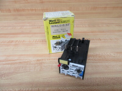 Ward Leonard WRIL0-0.32 Overload Relay WRIL0032 0.25-0.4 A | eBay