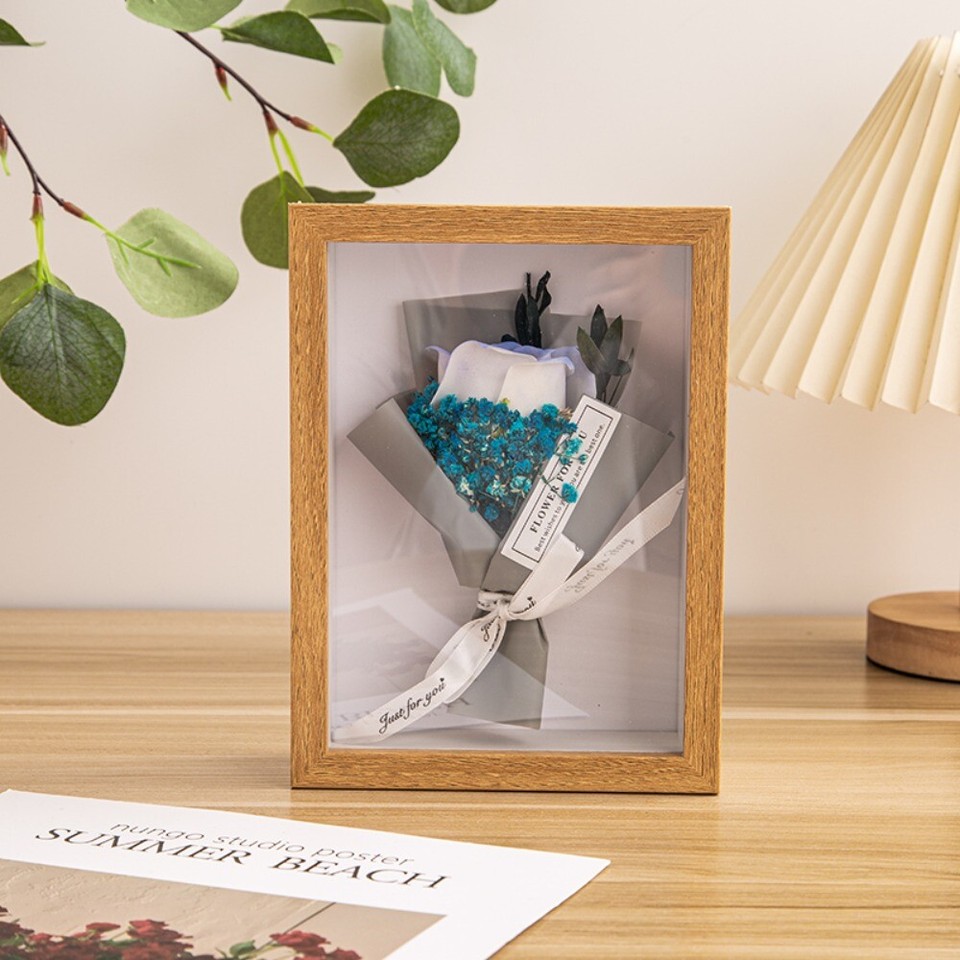 Rectangular Shadow Box Frame Multi-size Display Case Flora Ticket ...