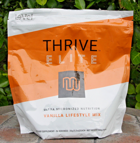 LeVel Thrive ELITE VANILLA Scoopable Lifestyle Shake Mix, 16 Servings ...