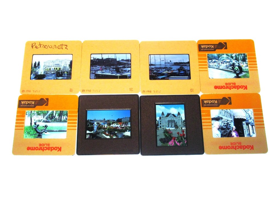 VINTAGE HUGE LOT OF HOMEMADE TRAVEL PHOTO SLIDES IN CAROUSELS ...