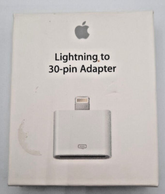 Genuine Apple Lightning 30-pin Adapter Md823zm/A IPHONE AUTHENTIC New ...