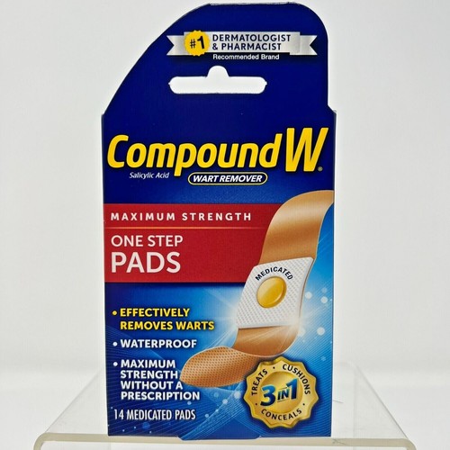 Compound W One Step Pads Wart Remover - 14ct for sale online | eBay