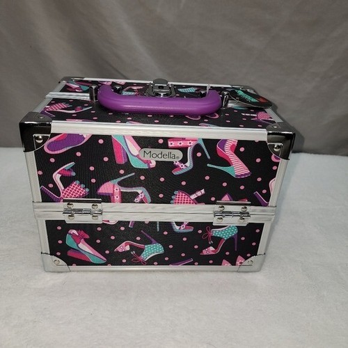 Modella makeup beauty hard case with lock and key | eBay