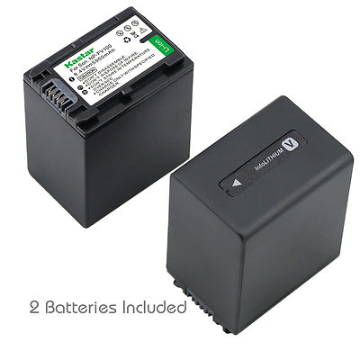 2x Kastar Battery for Sony NP-FV100 HDR-XR550V HXR-MC50U HXR-NX3D1U HXR ...