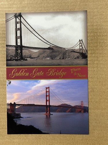 Postcard San Francisco CA California Golden Gate Bridge Construction ...