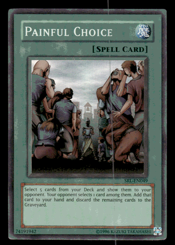 YUGIOH PAINFUL CHOICE Original EN SRL-EN049 Near Mint NM | eBay