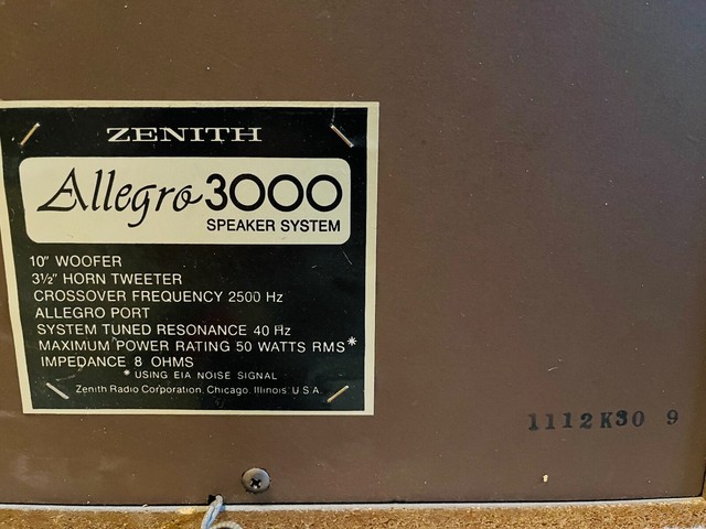 Vintage Allegro Zenith Turntable Player 8 Track HIFI Stereo for Repair ...