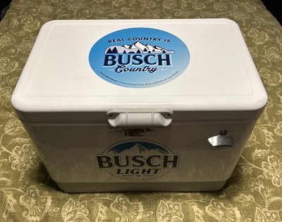 Busch Light White Ice Chest Beer Cooler | eBay