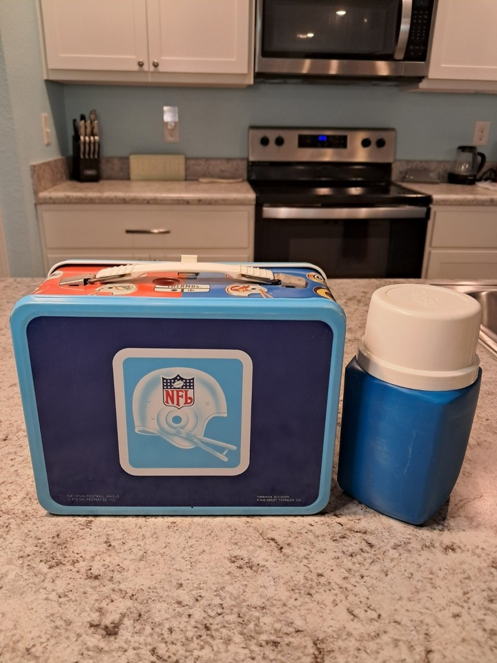 1978 NFL Football Lunch Box & Thermos * Vintage * Lunchbox * NICE * | eBay