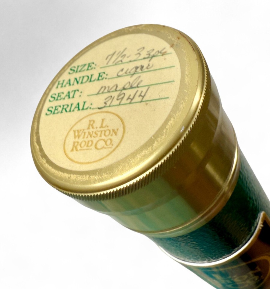 RL Winston Rod Co. Fly Rod Travel Case Tube Brass Screw on Lid CASE ...